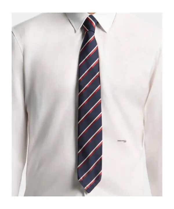 Dsquared2 Striped Neck Tie - Blue