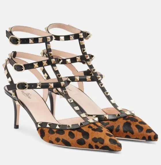 Valentino Garavani Rockstud Pointed-toe Pumps - Multicolor
