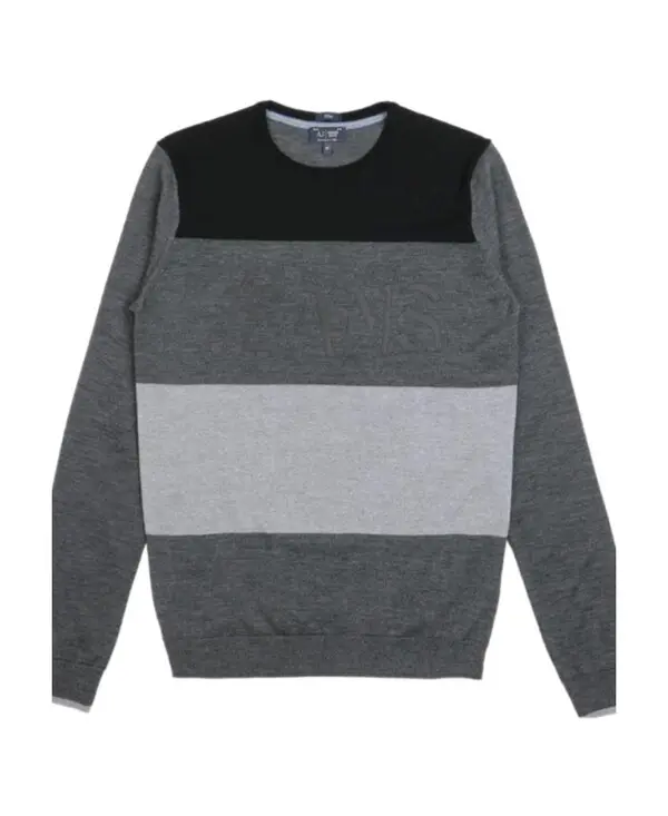 Emporio Armani Embossed Logo Crew Neck Sweater