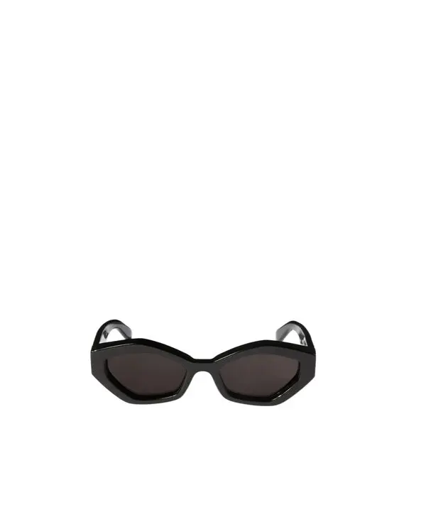 Off-White Geometric Cat-eye Sunglasses - Grass Green/green