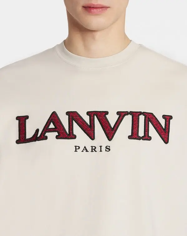 LANVIN T-shirt With Round Neck And Short Sleeves