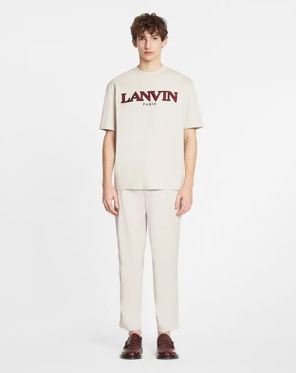 LANVIN T-shirt With Round Neck And Short Sleeves