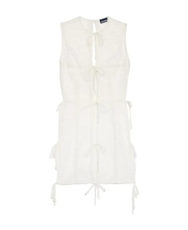 Jacquemus Sheer Ribbon Mini Dress