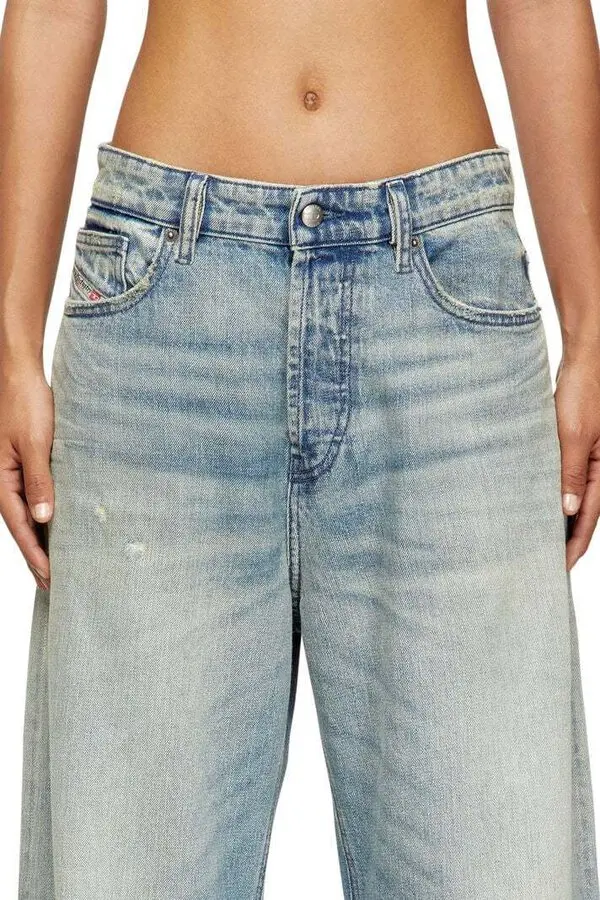 DIESEL® 1996 D-sire Distressed Wide Leg Jeans