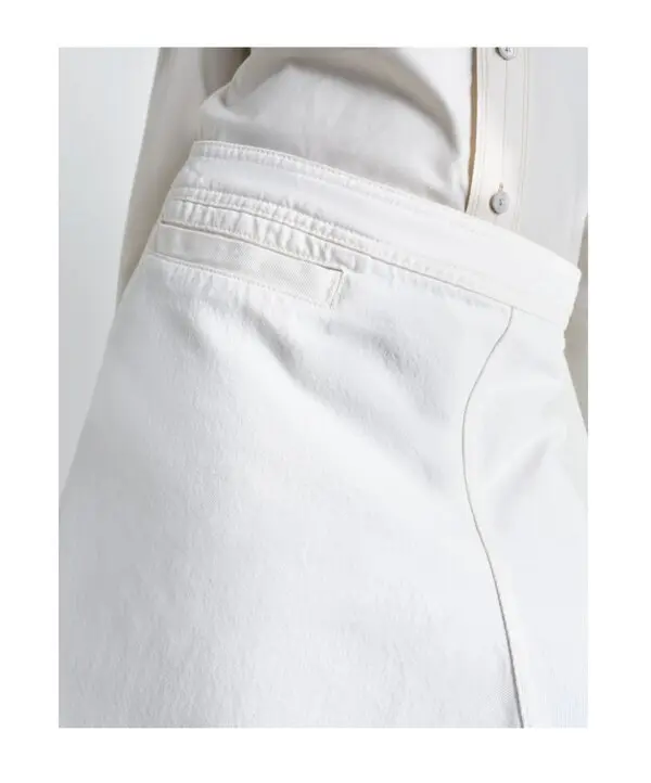LEMAIRE Asymmetric Wrap Skirt - Milk