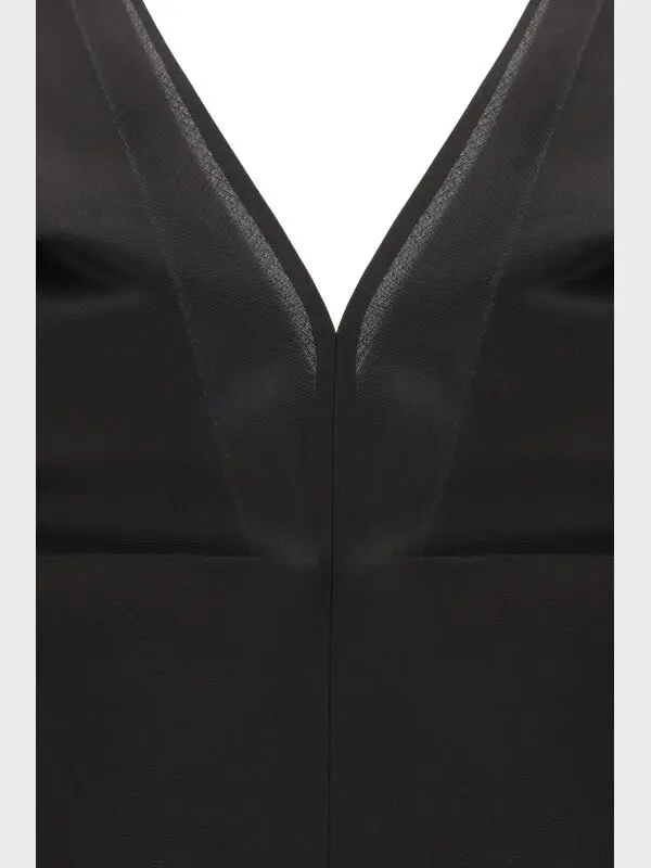 Khaite Ami V-neck Top - Black
