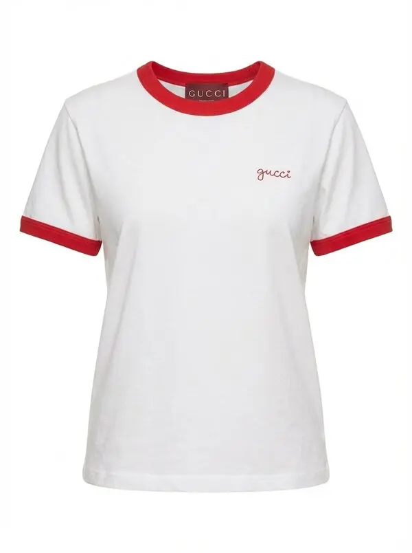 Gucci Embroidered Jersey T-shirt