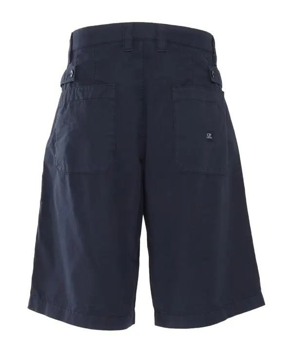 C.P. COMPANY Cotton Bermuda Shorts With Logo