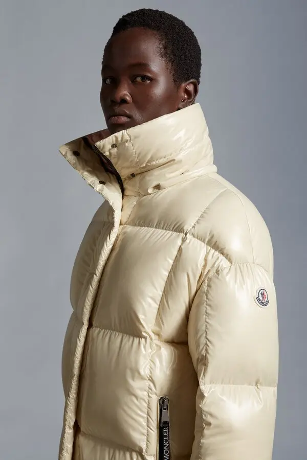 Moncler Parnaiba Long Down Jacket With Removable Hood