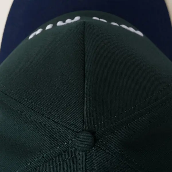 Miu Miu Logo Embroidered Baseball Cap - Fir/royal