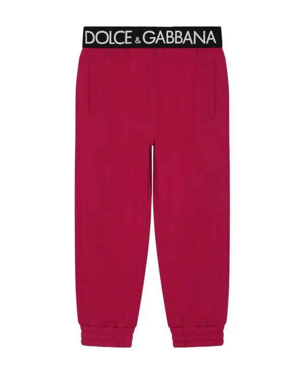 Dolce & Gabbana Logo Waistband Track Pants - Red