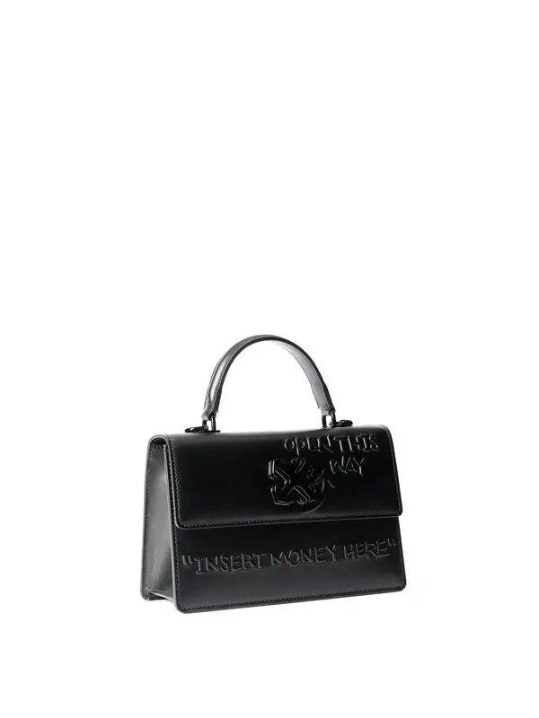 Off-White Jitney 1.4 Top Handle Bag - Black