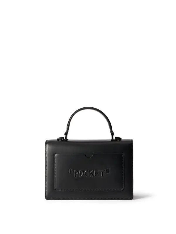 Off-White Jitney 1.4 Top Handle Bag - Black