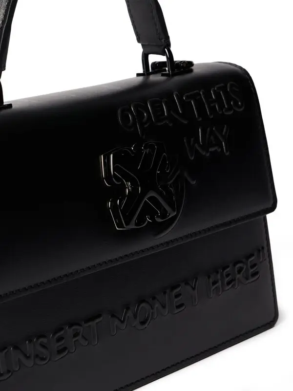 Off-White Jitney 1.4 Top Handle Bag - Black