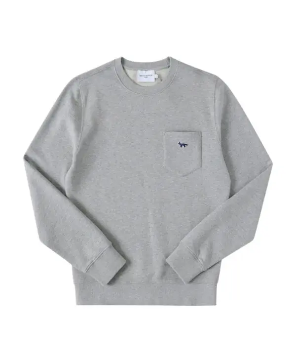 Maison Kitsuné Round Neck Long Sleeve Sweater With Fox Decal
