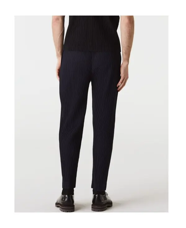 Issey Miyake Homme Plissé High Waisted Cropped Pleated Trousers