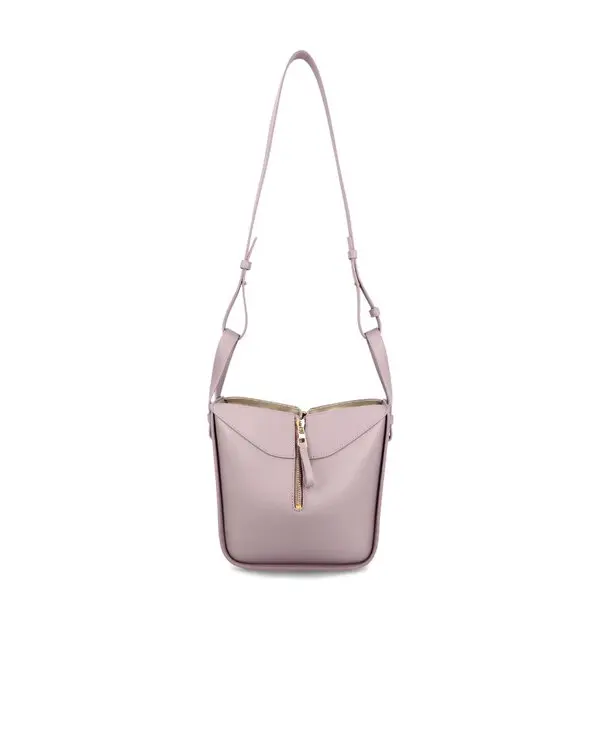 Loewe Hammock Logo Embossed Shoulder Bag - Nude