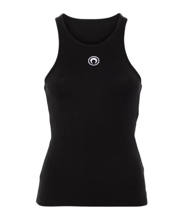 MARINE SERRE Crescent Moon Embroidered Sleeveless Tank Top