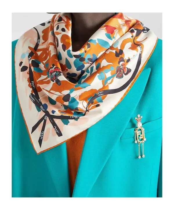 Fendi Butterfly Printed Foulard