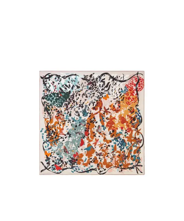 Fendi Butterfly Printed Foulard - Multicolor