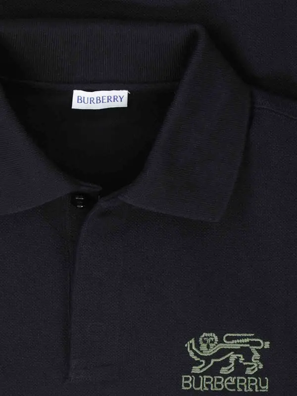 Burberry Logo Embroidered Polo Shirt