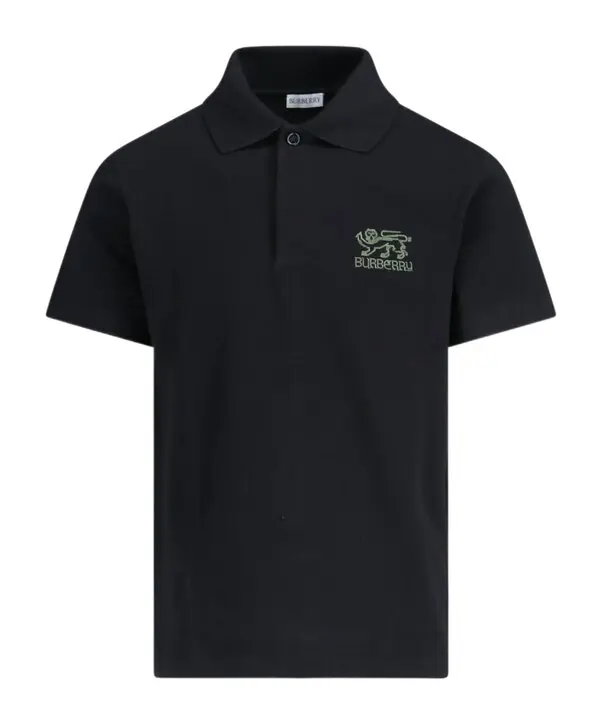Burberry Logo Embroidered Polo Shirt
