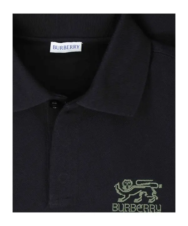 Burberry Logo Embroidered Polo Shirt