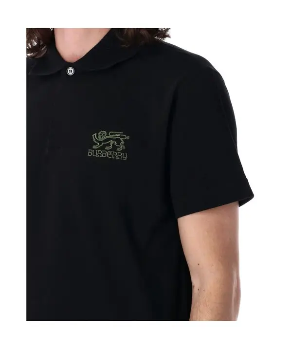 Burberry Logo Embroidered Polo Shirt