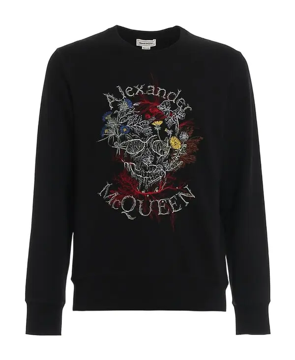 Alexander McQueen Round Neck Long Sleeve Sweater