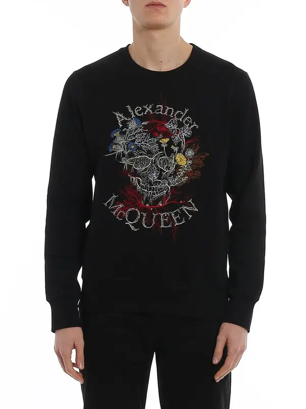 Alexander McQueen Round Neck Long Sleeve Sweater