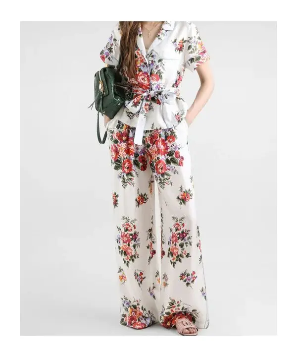 Dolce & Gabbana Floral Tie-front Shirt - Multi-color