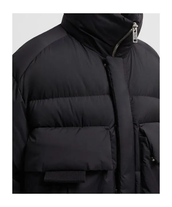 Moncler Cropped Hooded Down Jacket