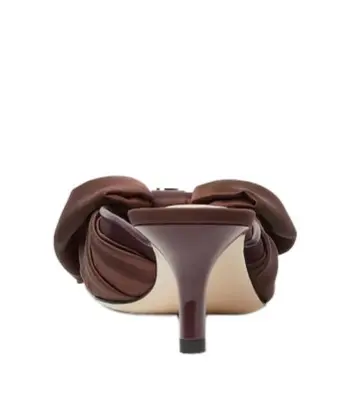 Fendi Colibrì Mules With Bow Detailing - Deep Red