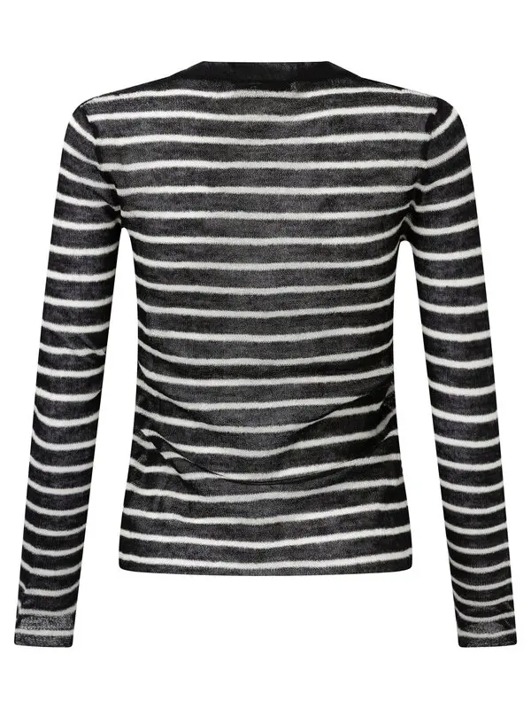 Dior Striped Long-sleeved Cardigan