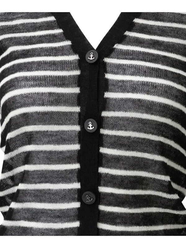 Dior Striped Long-sleeved Cardigan