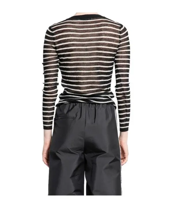 Dior Striped Long-sleeved Cardigan