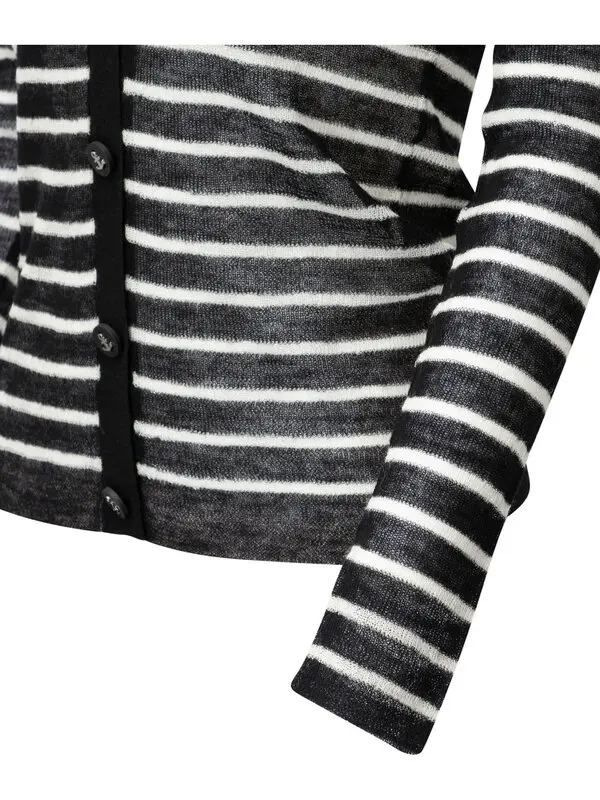 Dior Striped Long-sleeved Cardigan
