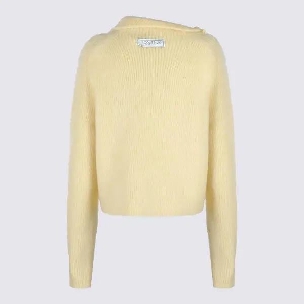 Jacquemus Cropped Turtleneck Jumper - Light Yellow