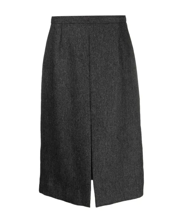 Dries Van Noten High Waist Skirt With Front Split