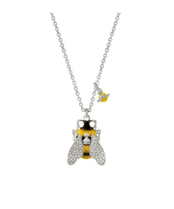 VIVIENNE WESTWOOD Bumble Bee Pendant Necklace - Sliver