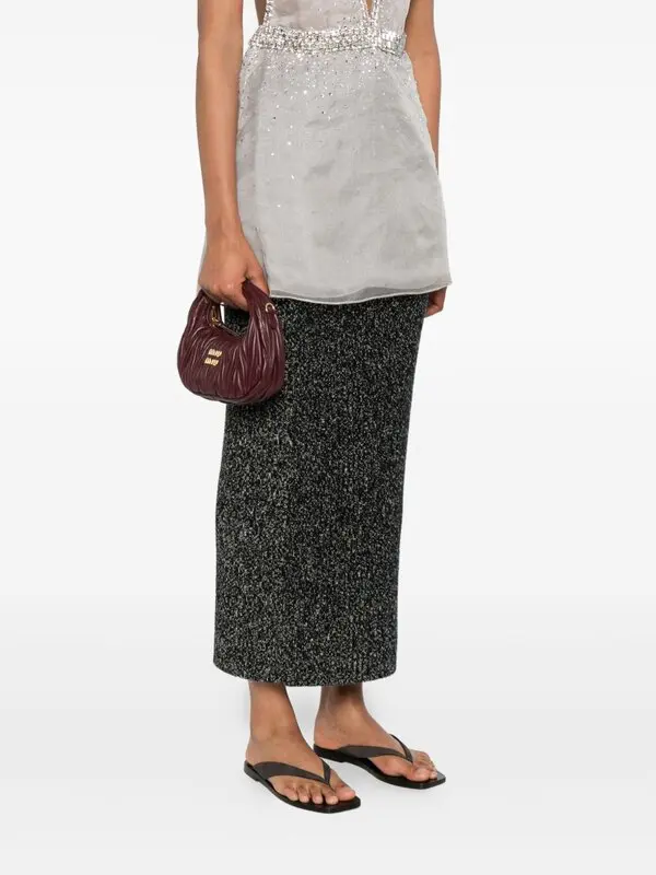 Miu Miu Wander Matelassé Nappa Leather Hobo Mini-bag - Red