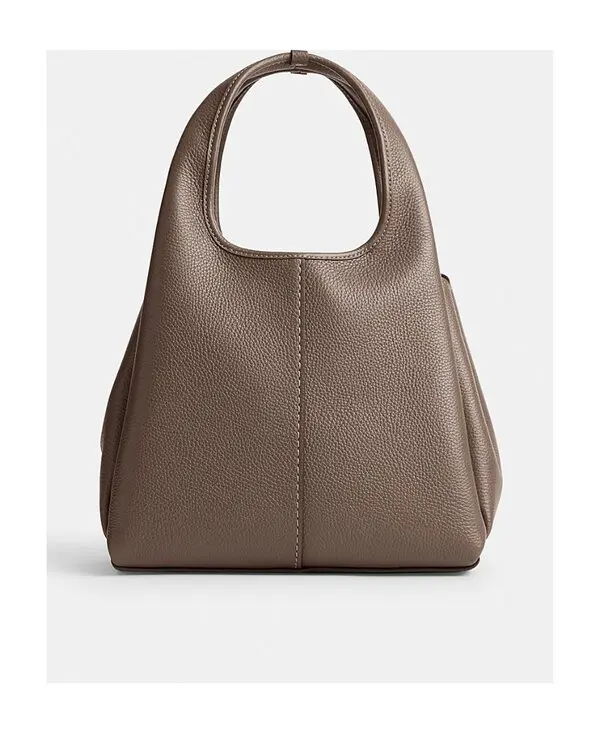 COACH Lana Pebbled Leather Tote Bag - Brown