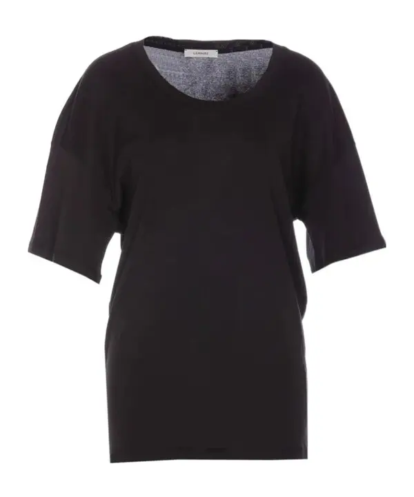 LEMAIRE Short-sleeved Scoop Neck T-shirt - Squid Ink