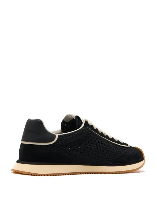 Dolce & Gabbana Interwoven Logo Patch Sneakers