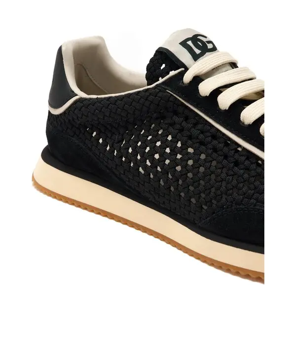 Dolce & Gabbana Interwoven Logo Patch Sneakers