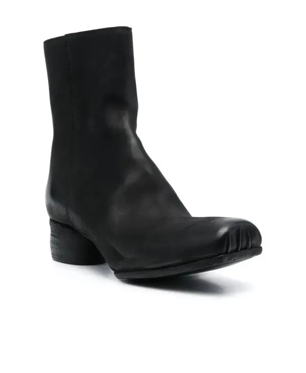 UMA WANG Leather Zip-up Ankle Boots
