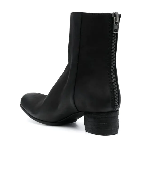 UMA WANG Leather Zip-up Ankle Boots