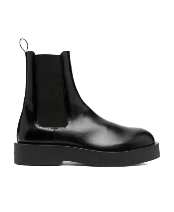 JIL SANDER Round Toe Chelsea Boots