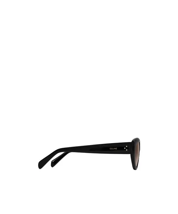 Celine Acetate Cat Eye Sunglasses - Black