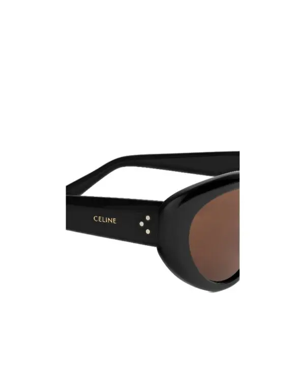 Celine Acetate Cat Eye Sunglasses - Black